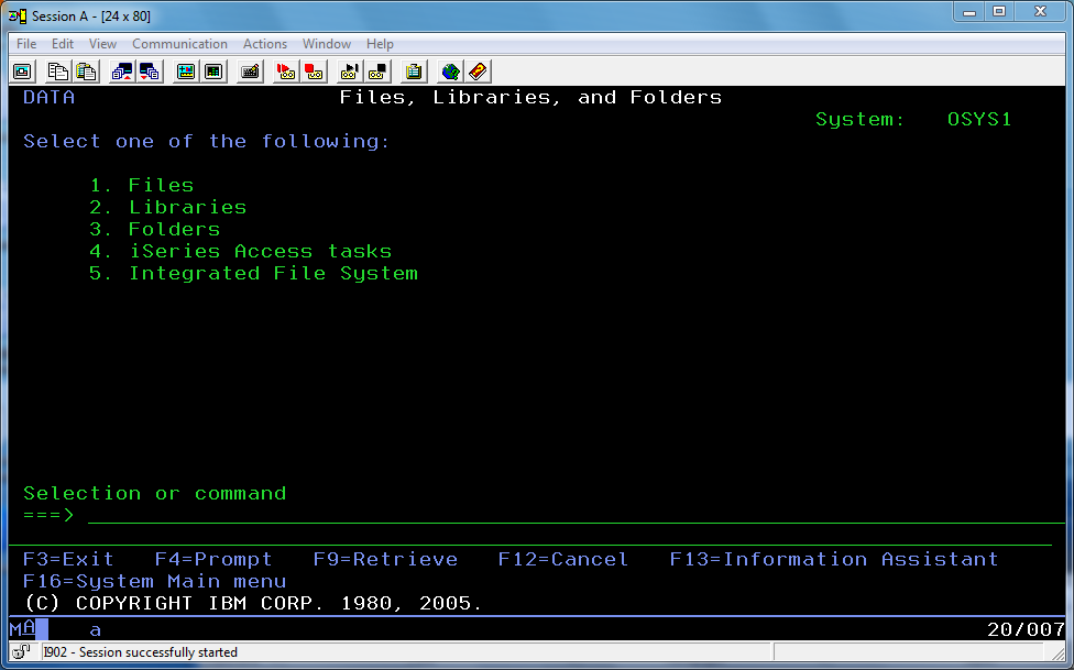 Create Library And Source Physical Files As400 Iseries Ibm